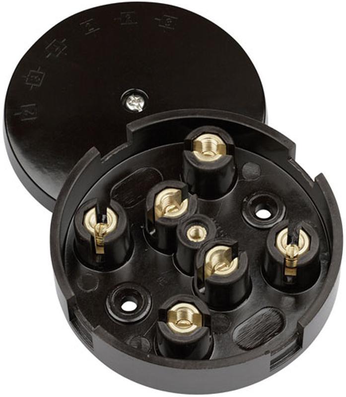 Heavy Duty Junction Box, 20A, 6x Terminals, Brown — StampyTools