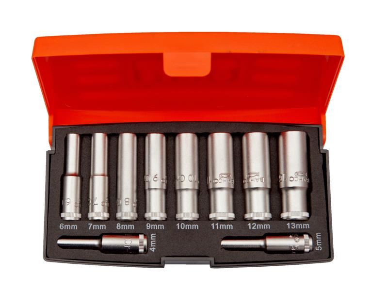 S0810L 1/4in Drive Deep Socket Set, 10 Piece — StampyTools