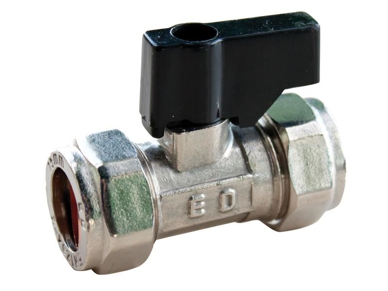 Isolating Valve with Handle 15mm Chrome — StampyTools