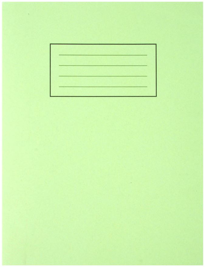 229x178mm Lined Green Exercise Book - 80 Pages — StampyTools