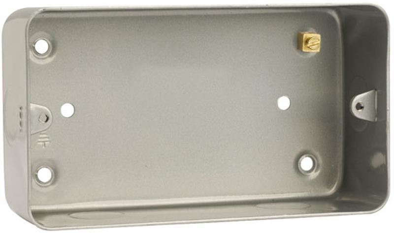 40mm 2 Gang Metalclad Back Box — StampyTools