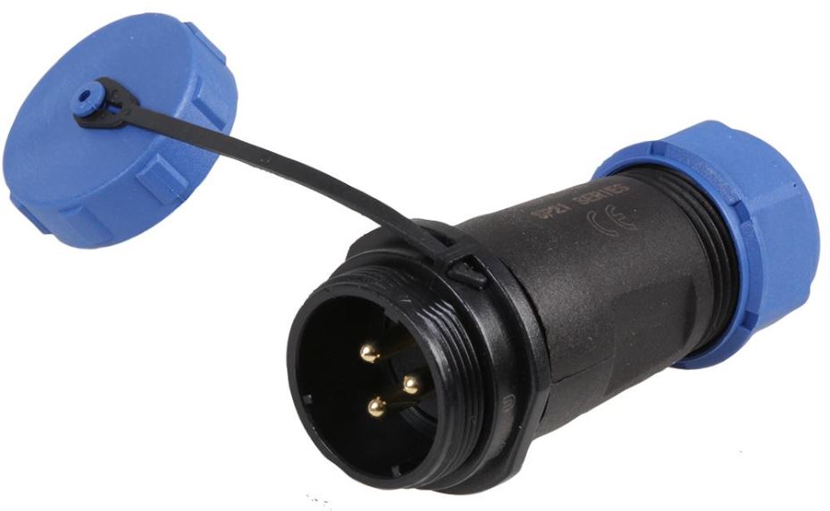 Circular Threaded Connector Inline Plug - IP68 — StampyTools