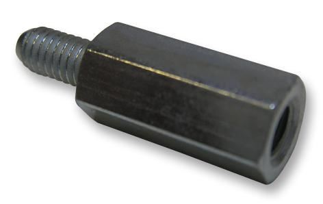 Hex Spacer Mild Steel M4 Male to Female 15mm, 10 Pack — StampyTools