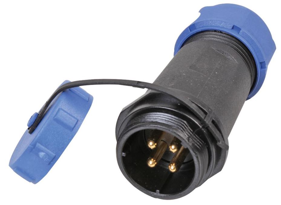 Circular Threaded Connector Inline Plug - IP68 — StampyTools